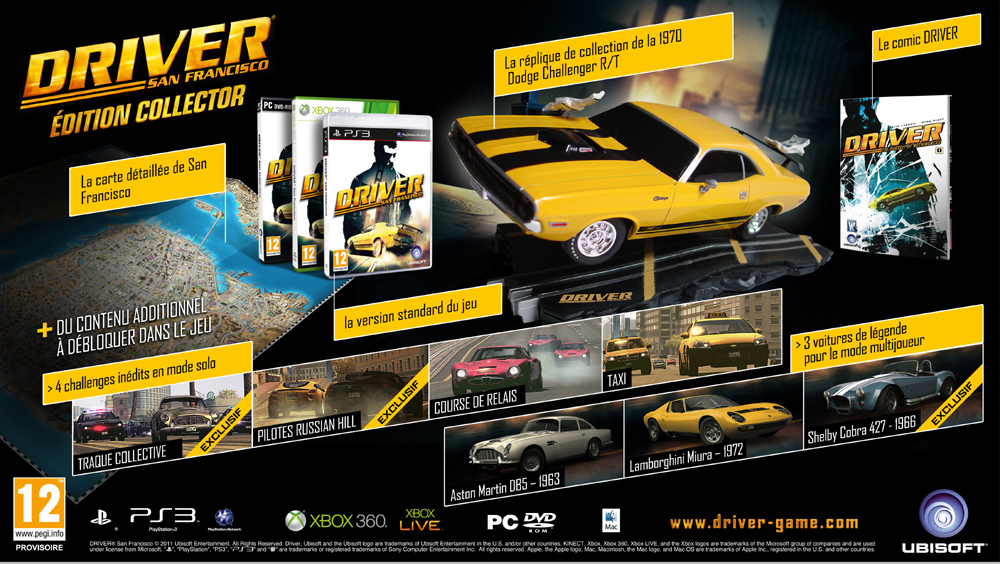 [NEWS] "Driver San Francisco", l'Edition Collector dévoilée ~ Deep-blu ...