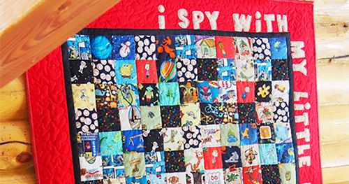 Kid's Quilt Pattern "I Spy With My Little Eye" - Parties and Patterns