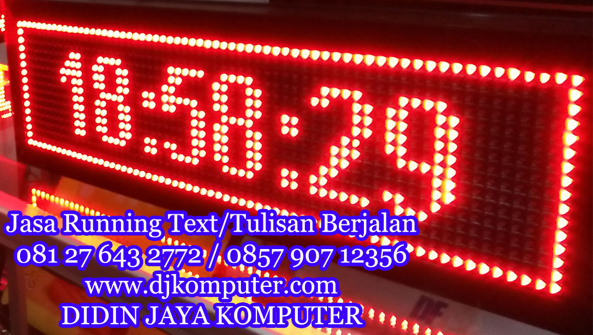 Jual Running Text/Tulisan Berjalan/Moving Sign/Lampu LED Berjalan King ...