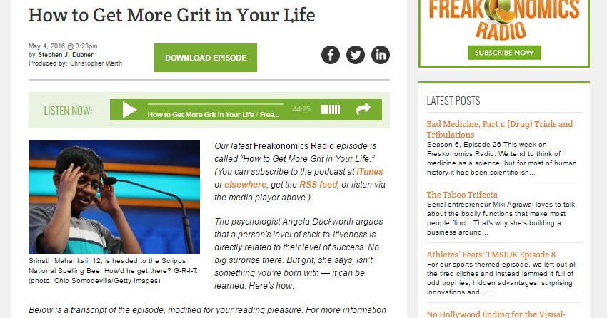 THE READING ROOM: How grit can make you successful in your career