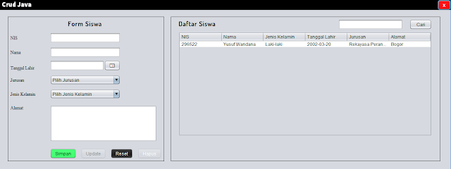 Tutorial Membuat Aplikasi CRUD dengan Java dan MySQL