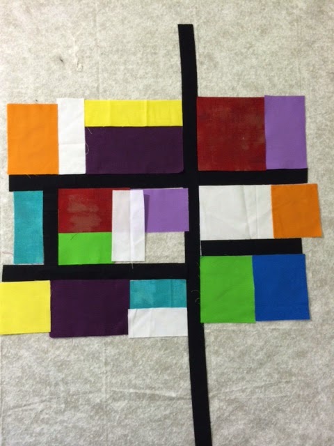 Sweet Succotash Quilts: Mondrian Riff Mini-Quilt Tutorial
