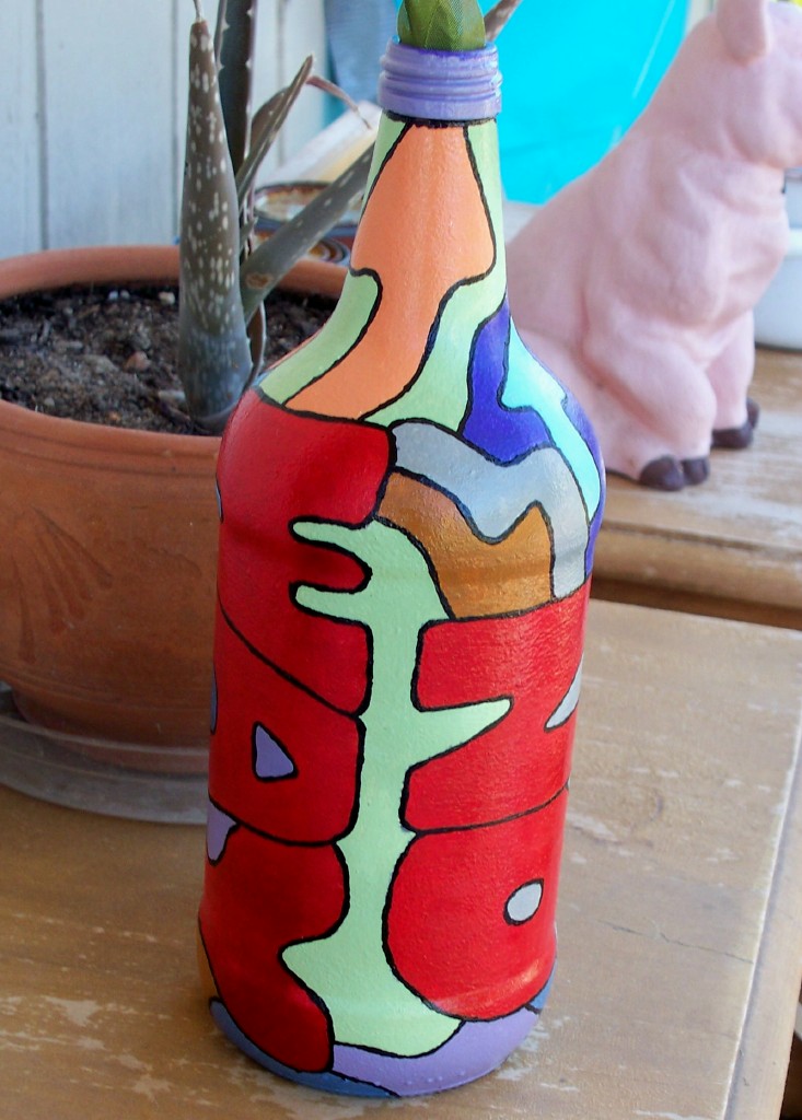 Create Handmade: Repurposed Glass Beer Bottle "NO WAY"