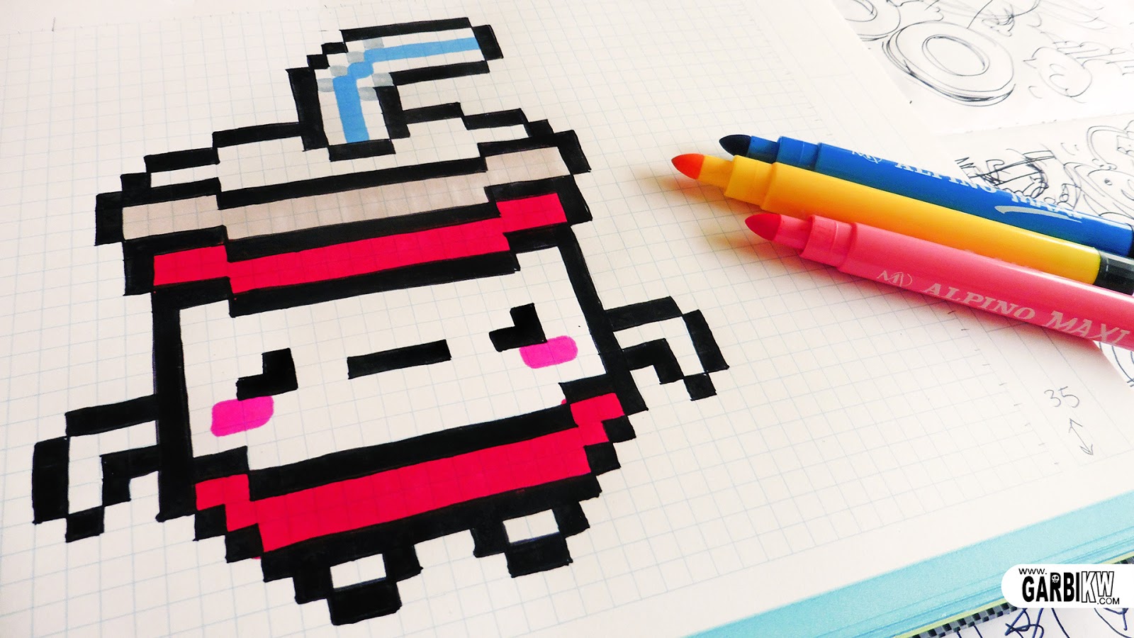 Handmade Pixel Art How To Draw Kawaii Soda pixelart handmade-pixel-art-how-to-draw-kawaii-soda-pixelart