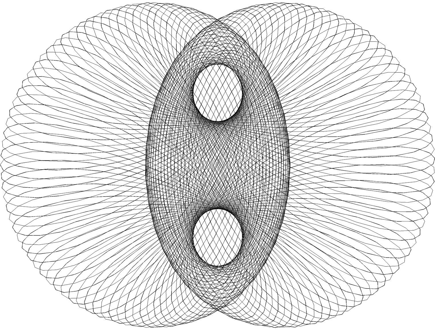 Guilloche and parametric math curves in AutoCAD (Budweiser blog)