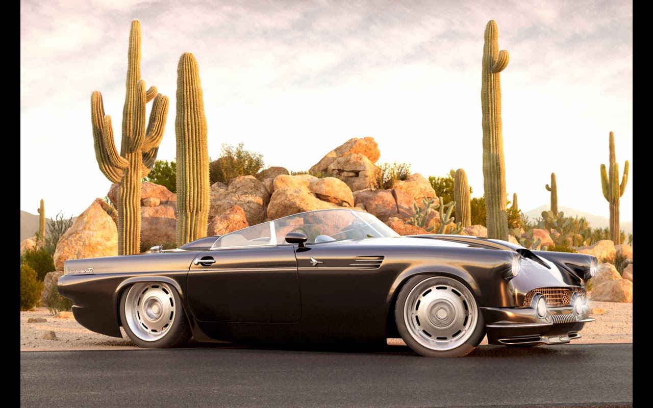 1955 Ford Thunderbird Custom II from Vizualtech