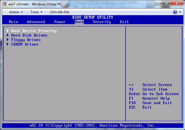 New about IT: How to Change the Virtual Machine Boot Device in Virtual PC