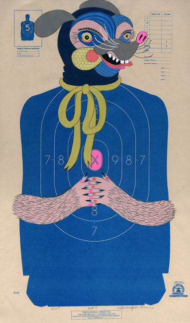 Jennifer Davis Art: Custom Hand-Painted Paper Shooting Targets