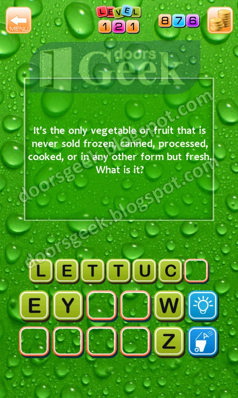 Unriddle Riddle - Level 121 ~ Doors Geek