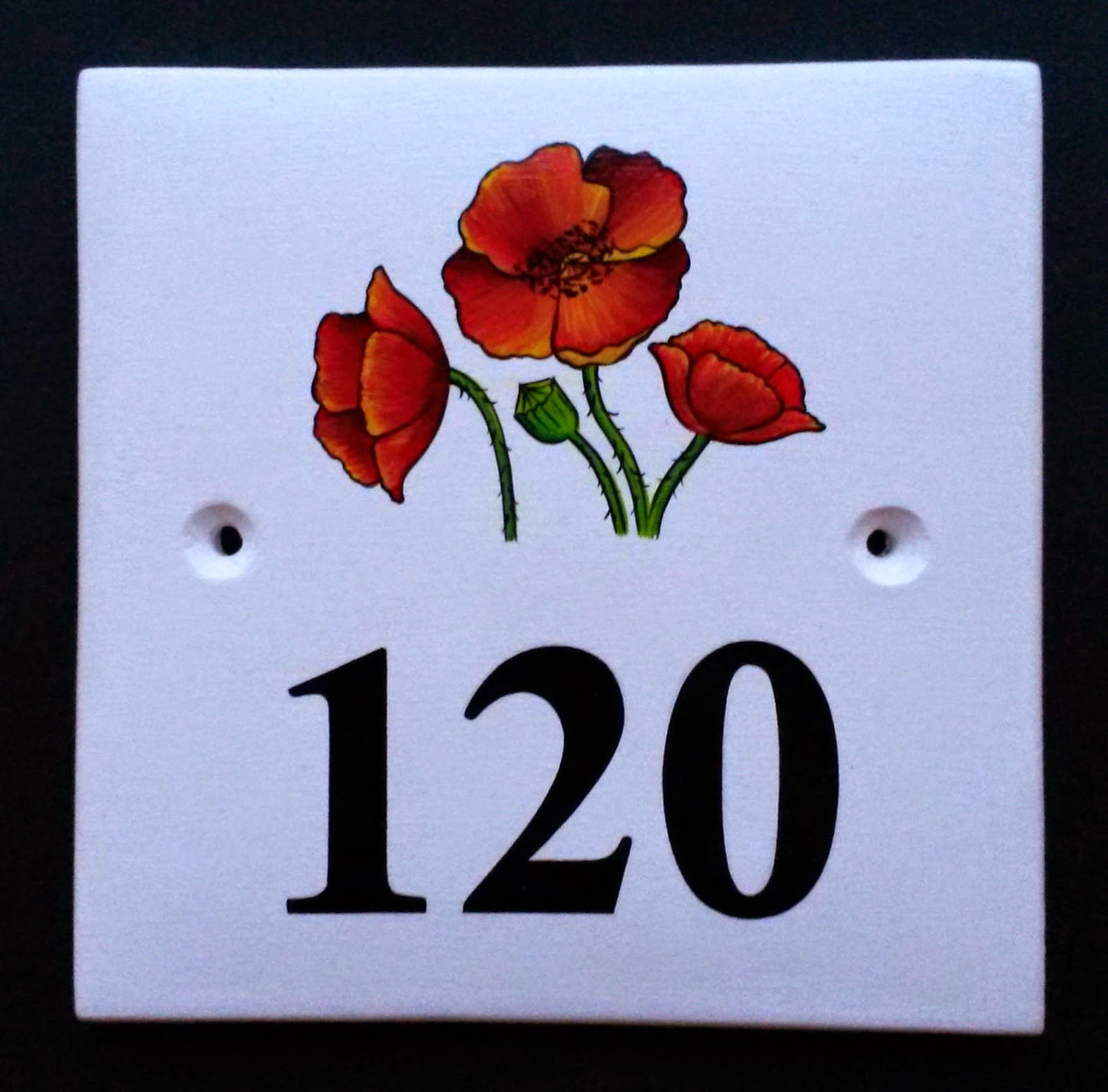 Hand Painted House Signs by Ceramic Art: House Signs, House Plaques and ...