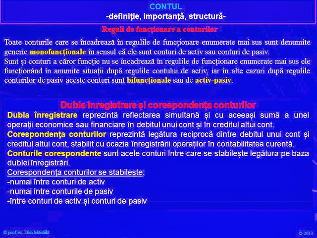 PROFU ECONOMIST: CONTUL