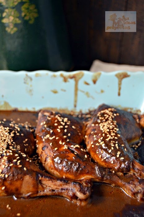 RECETA DE POLLO AL MOLE ROJO - Mil ideas, mil proyectos