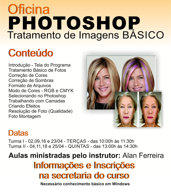 OFICINA DE PHOTOSHOP ~ Estudando pra Caramba