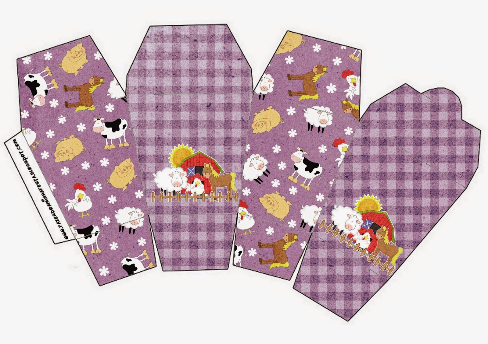 The Farm in Purple: Free Printable Party Boxes. - Oh My Fiesta! in english
