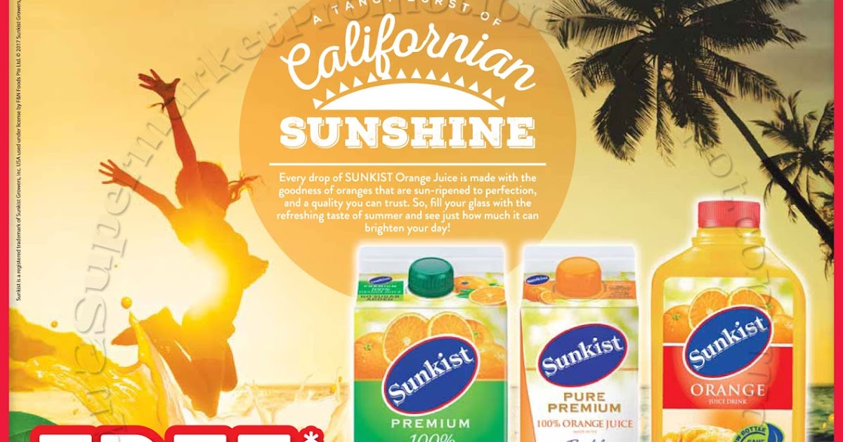 NTUC FairPrice Sunkist Orange Juice Promotion 03 - 16 February 2017 ...