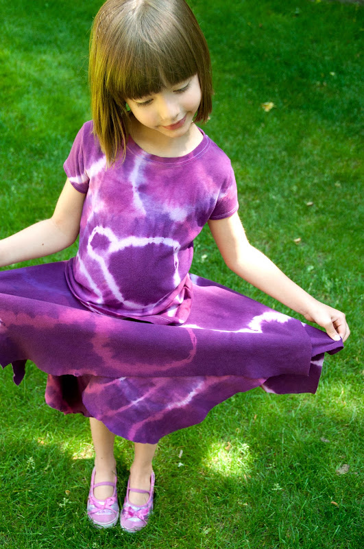Aesthetic Nest: Sewing: Tie-Dye Tissue Hem Skirt (Tutorial)