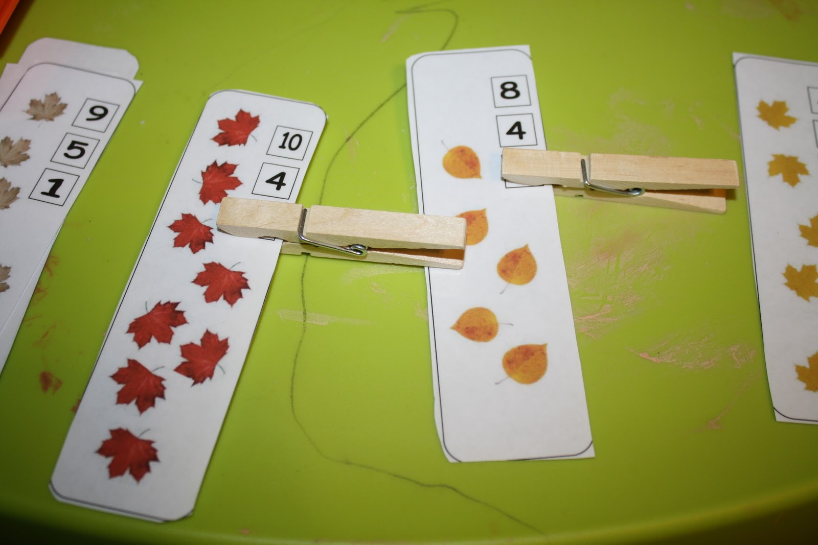 Leaf counting and clipping- tricky but fun for Kenna. She liked being ...