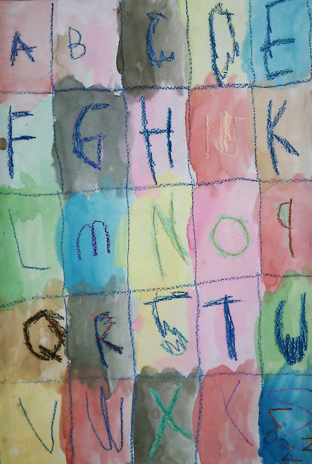 WE (heart) Art: Jasper Johns ABC Art (Kindergarten)