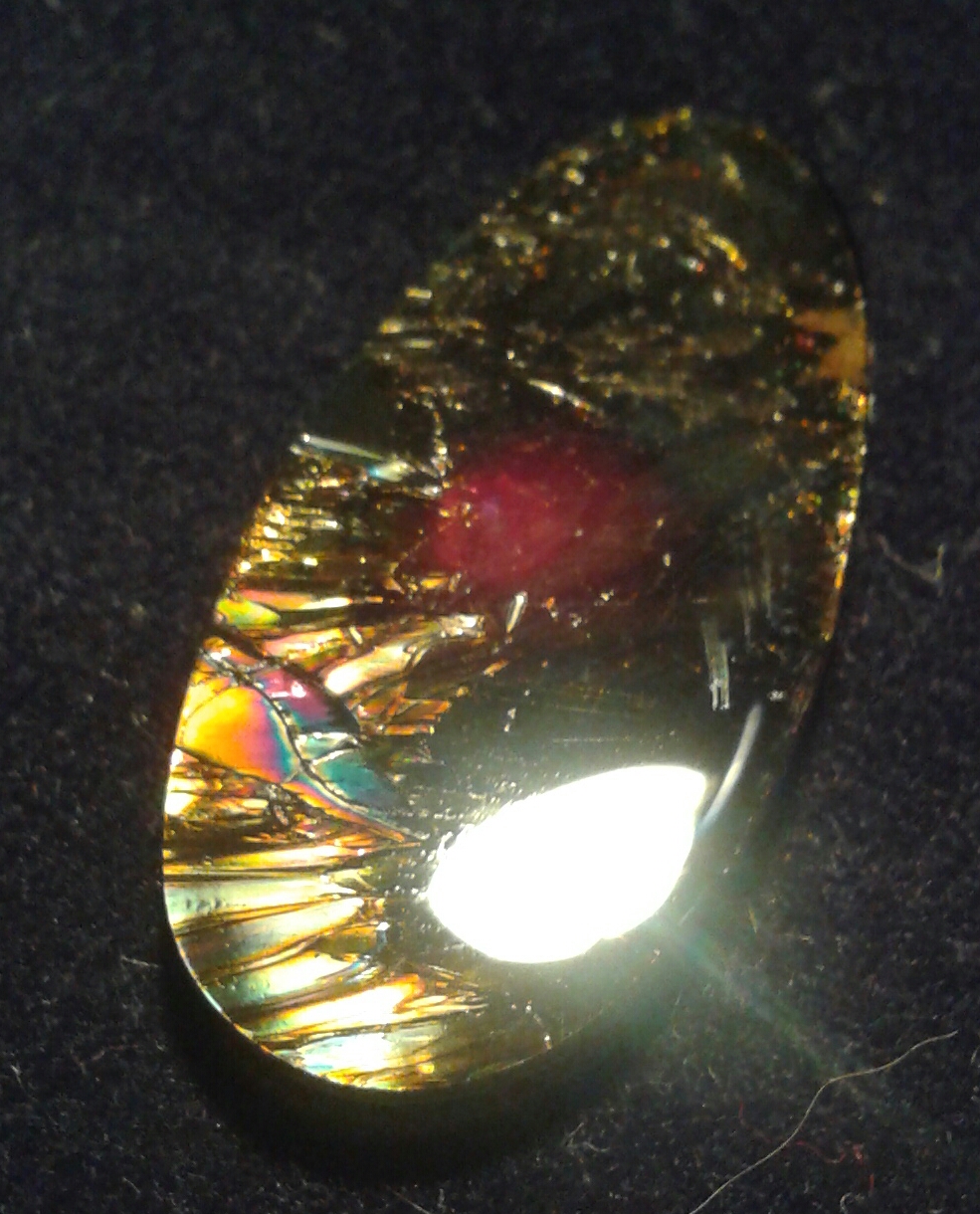 Bling And Gems: New Fire Obsidian cabochons & ring