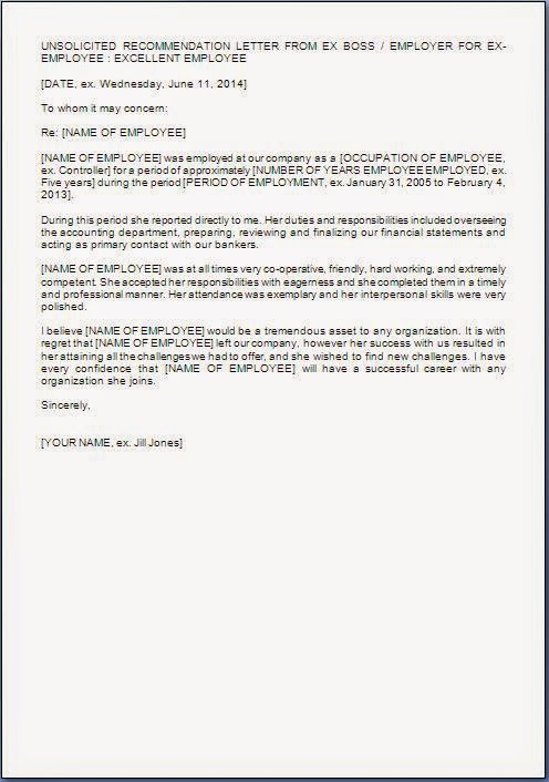 Employer Reference Letter Sample