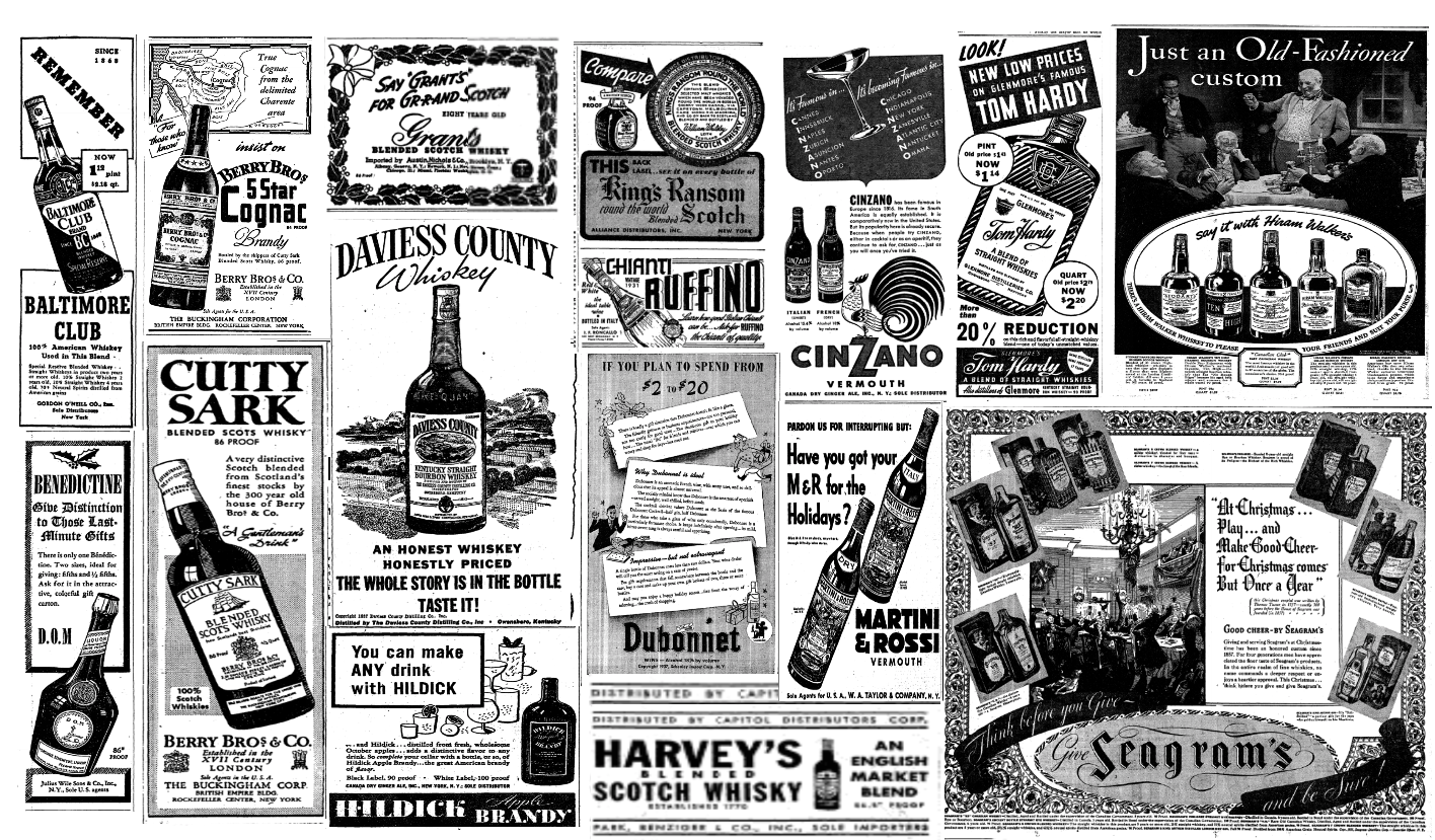 Sisco Vanilla Serves and Drinks: Liquor Ads from the New York Times ...