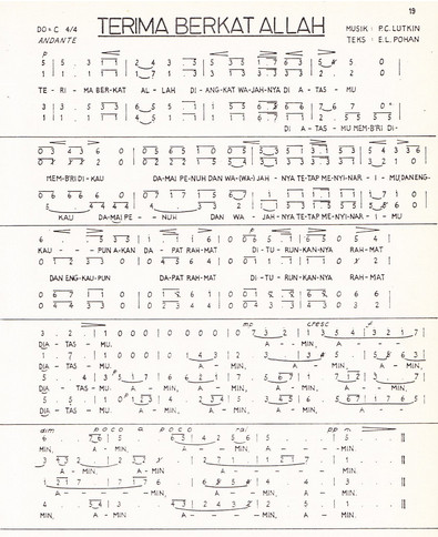 Terima Berkat Allah - Gudang Partitur