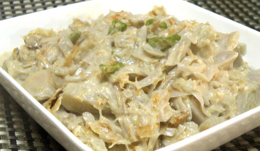 My Food Trip Recipes: Jackfruit in Coconut Milk with Fried Fish Flakes ...