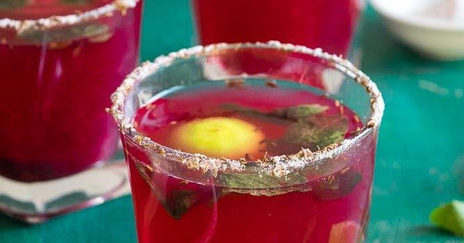 Home-made Kala khatta lemonade