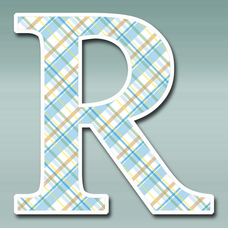 GRANNY ENCHANTED'S BLOG: "Blue-Tan Plaid" Free Scrapbook Alphabet