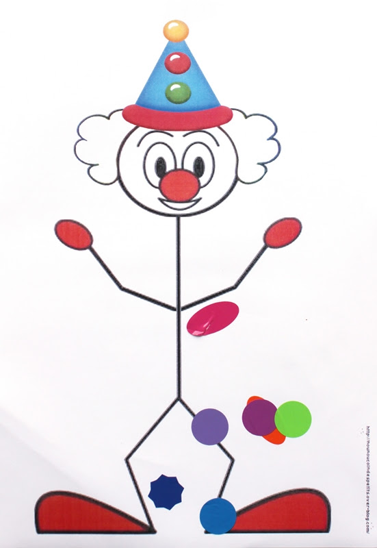 Le Journal de Nounou Sophie: Le clown gommette