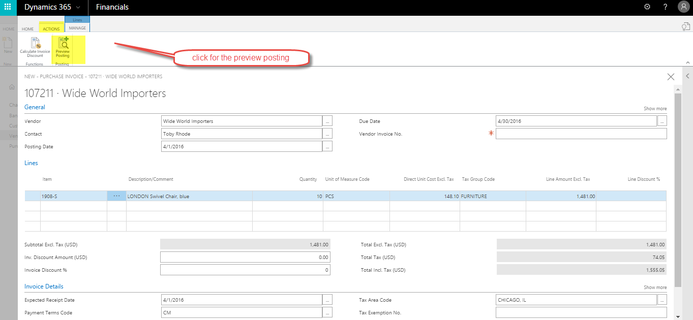 Dynamic 365 Finance and Operations: Vendor Invoice Process in Dynamics365