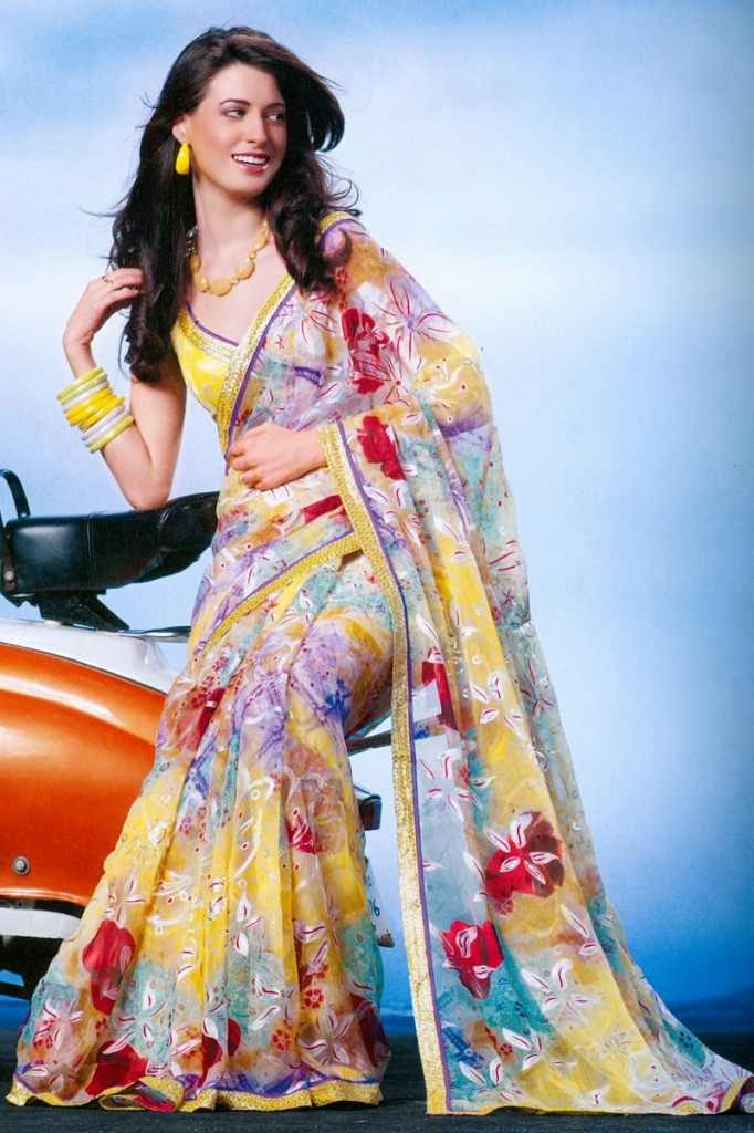 printed saree collection 2014 | Designers Saree Angel
