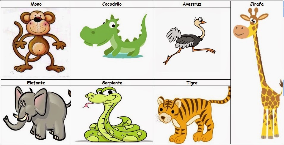 Recursos para Educación Infantil: Animales de la selva