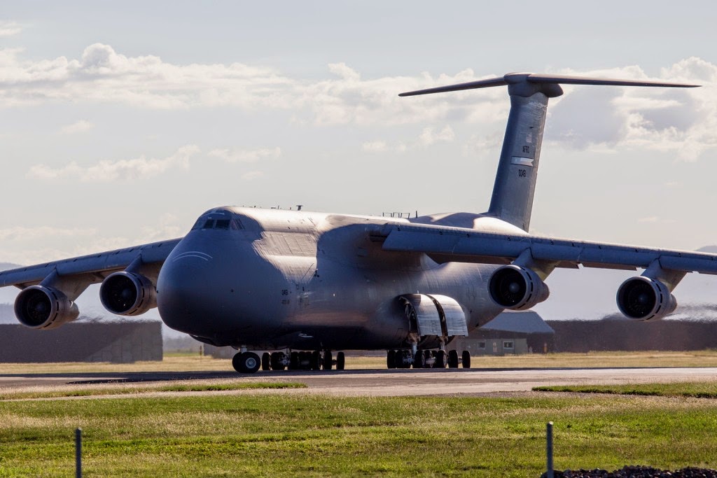 Far North Queensland Skies: USAF C-5 Galaxy departs