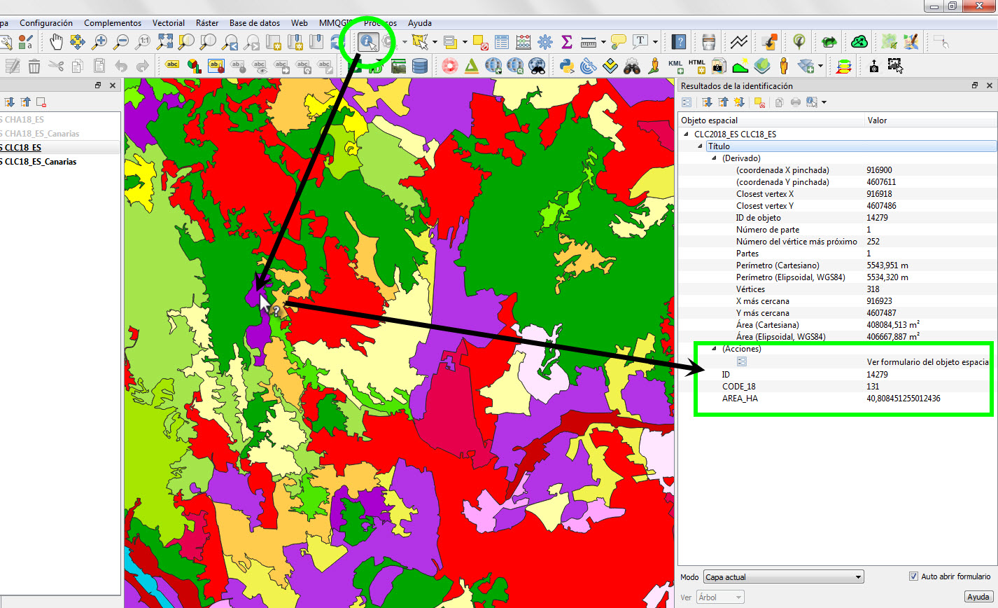 Cartografía Digital: CORINE Land Cover 2018