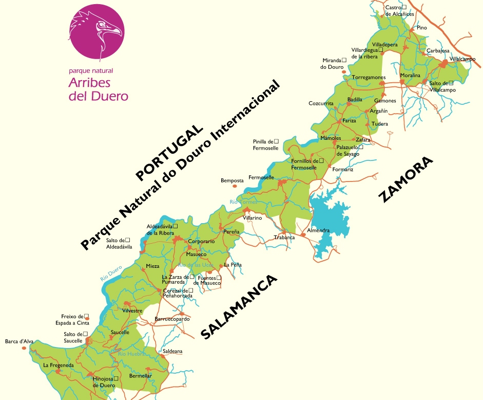 Turismo y Cultura en Las ARRIBES del DUERO: Mapa de los recursos ...