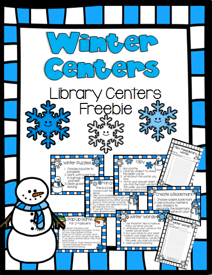 The Book Bug: Winter Themed Call Number Sorting Center