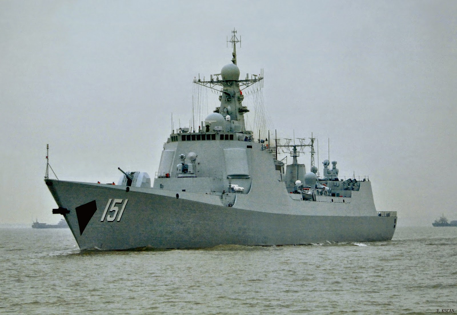 China Defense Blog: Photos of the day: 4 lead ships of the 6th ...