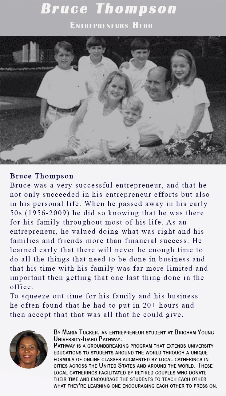 Entrepreneurs Heroes - Bruce Thompson