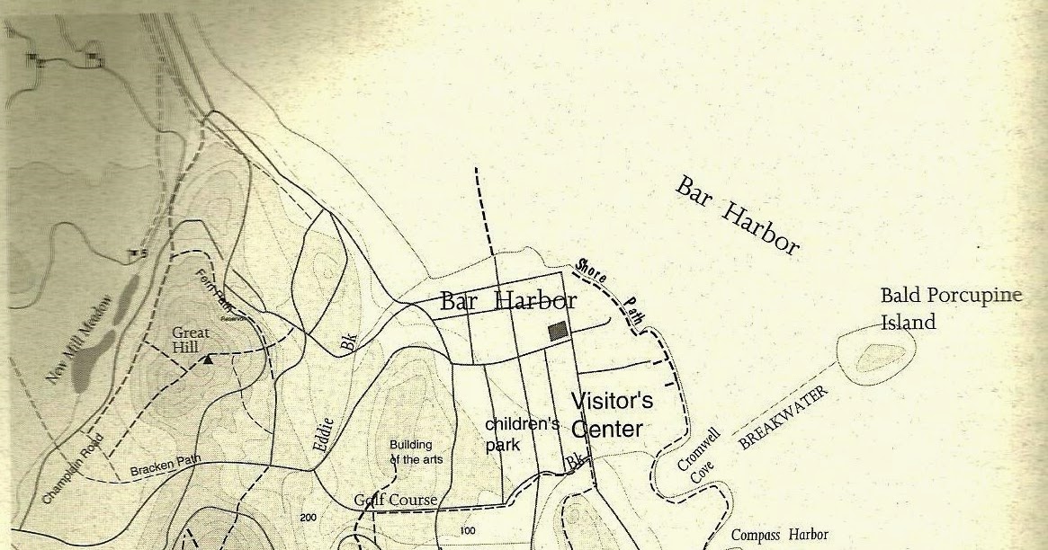 OLD MAPS OF ACADIA NATIONAL PARK: STORY OF THE GREAT CAVE OF ACADIA ...