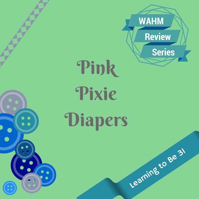 Learning to Be 31: WAHM Review (+Giveaway): Pink Pixie Diapers *CLOSED*