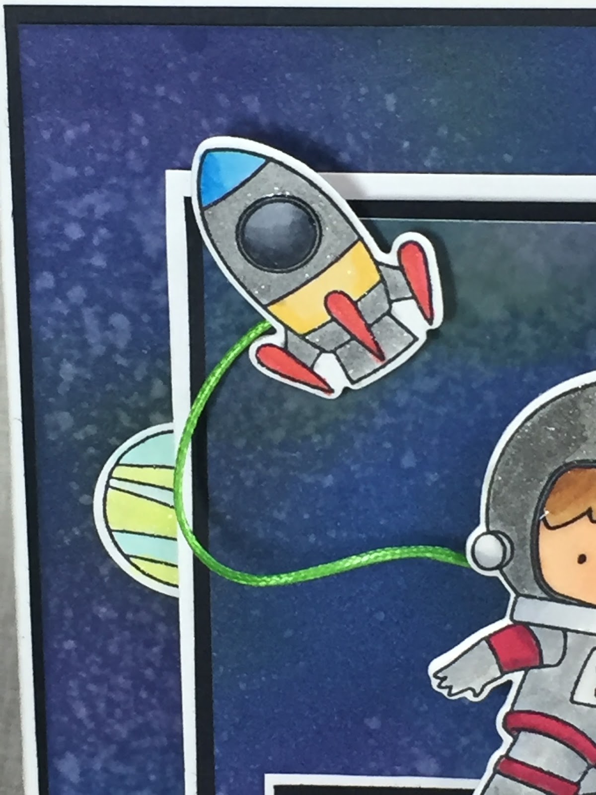 Vintage Scraps Canada: MFT Space Explorer Card for Challenge