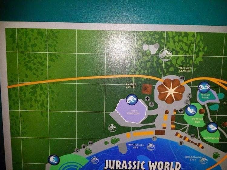 Jurassic World park maps offer a glimpse of the film!
