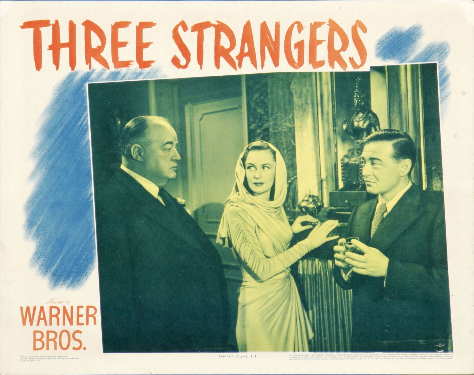 Joe Torcivia's The Issue At Hand Blog: DVD Review: Three Strangers (1946)