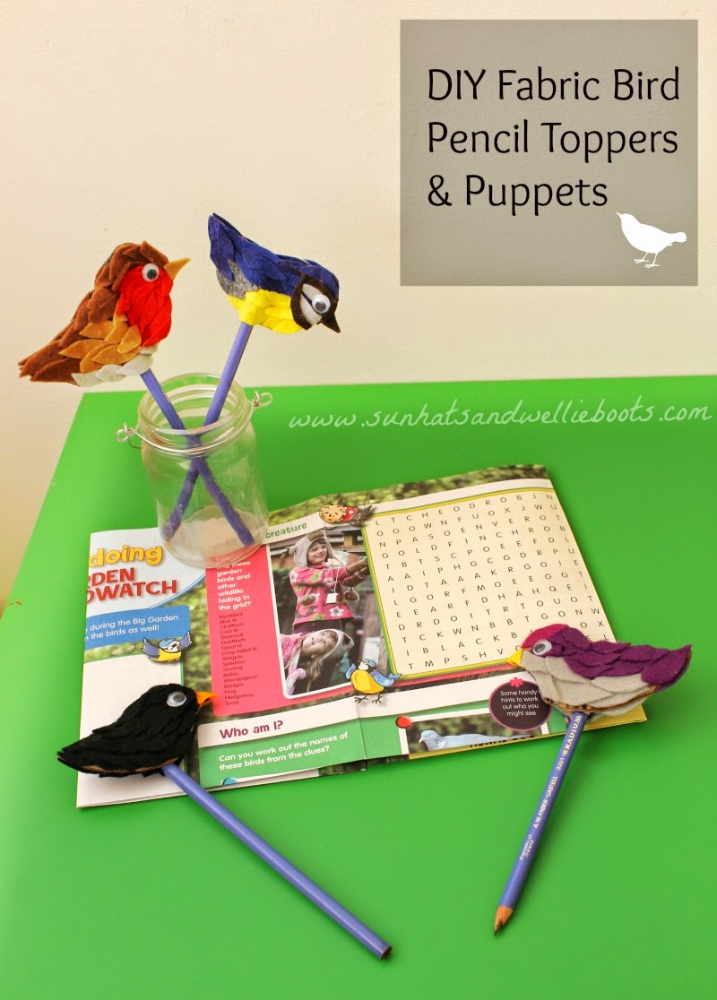 Sun Hats & Wellie Boots: Make Your Own Bird Pencils - Ideal for Bird ...