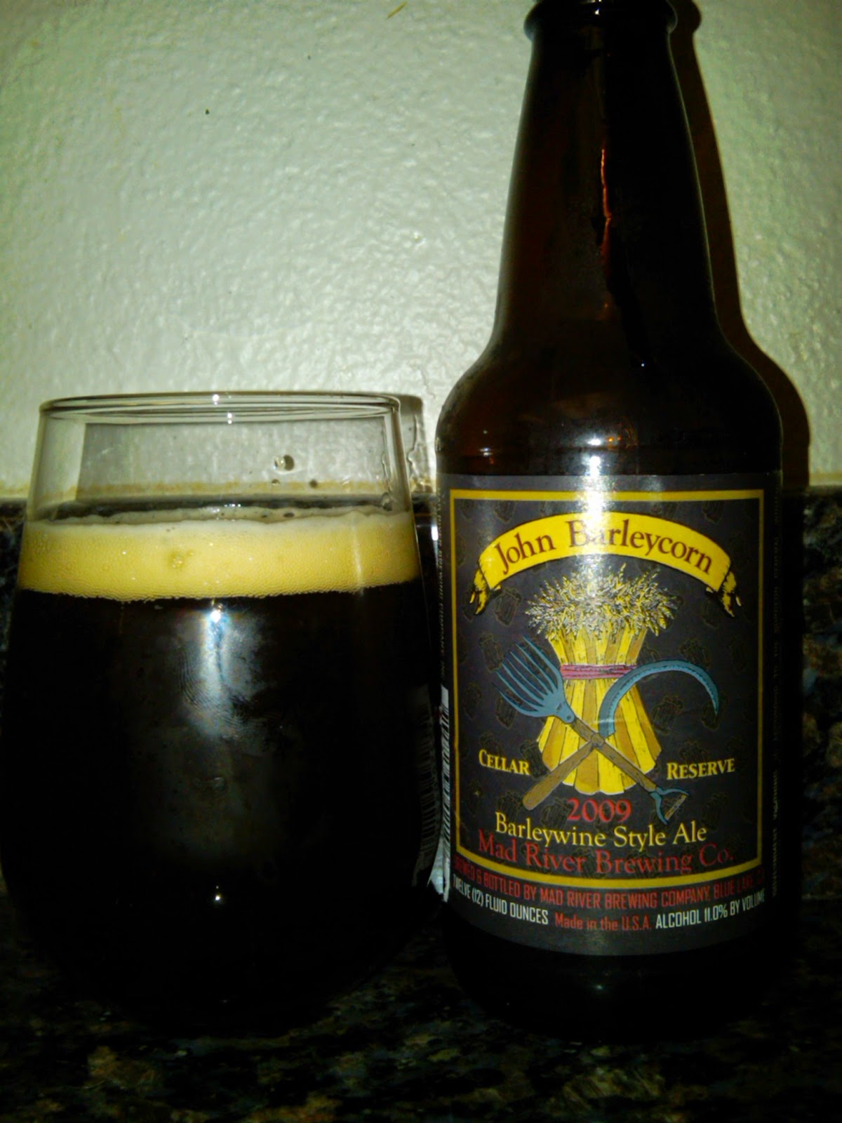 365 Days Of Beer: Mad River John Barleycorn 2009 Barleywine Style ...