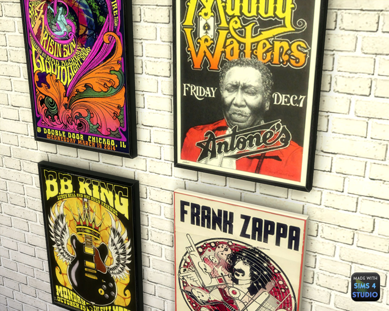 Sims 4 - Rock Posters - Lanti Sims