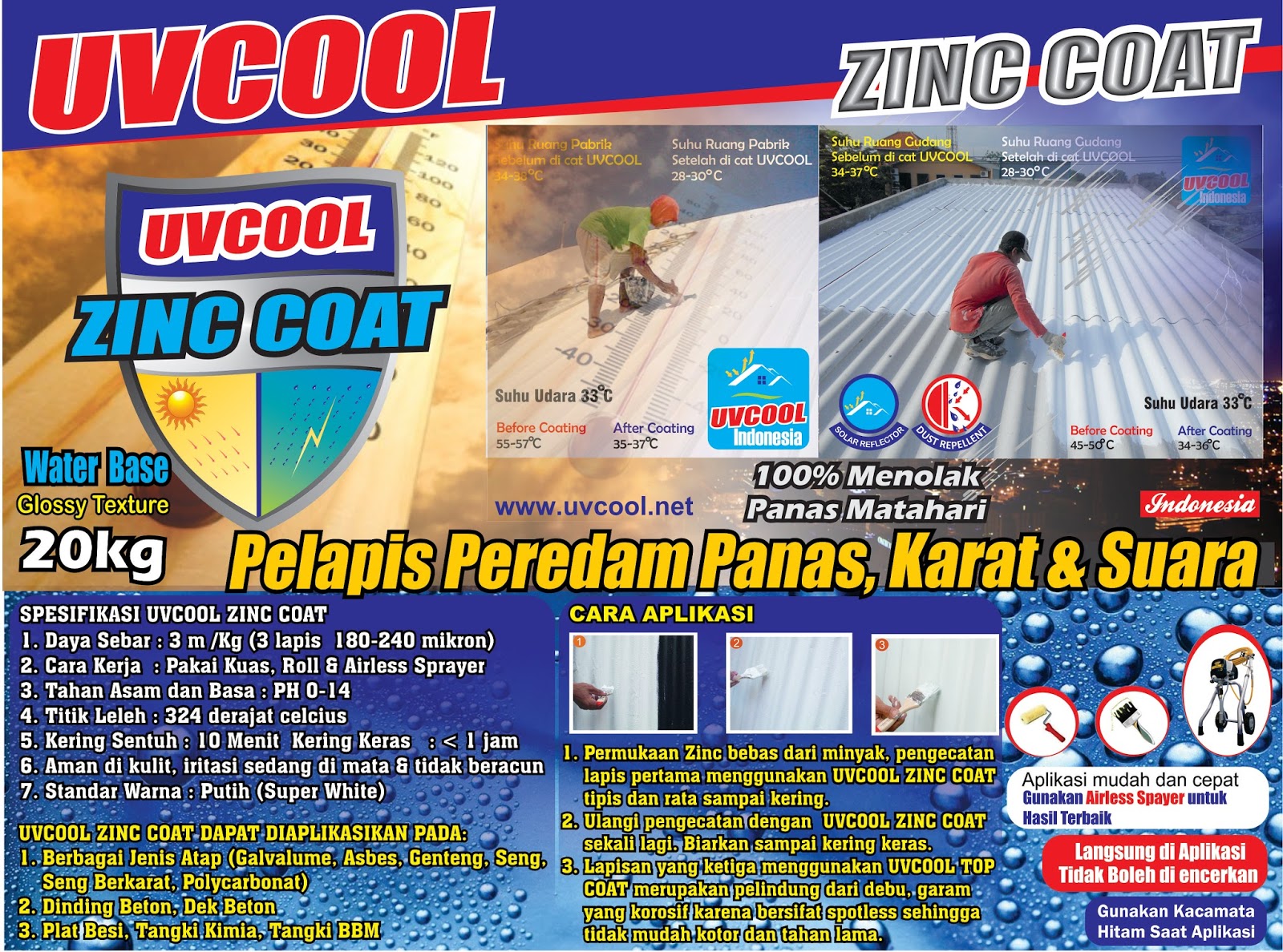 Atap Ringan dan Pelapis Anti Panas UVCOOL Paint Solusi Bangunan Sekolah di Indonesia - UVCOOL Paint