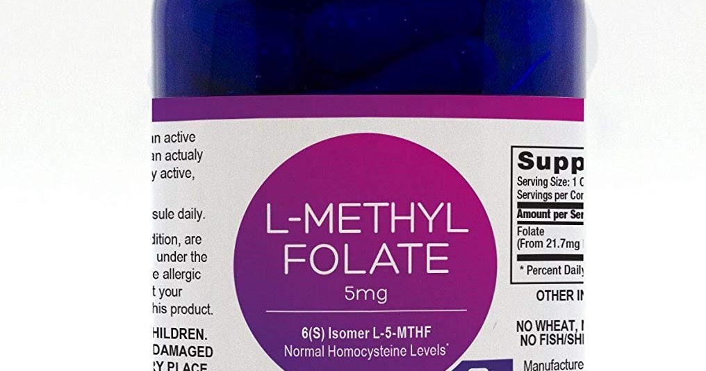 L-methylfolate supplements: Save $$ MD.LIFE L-Methylfolate 5 mg, 90 ...