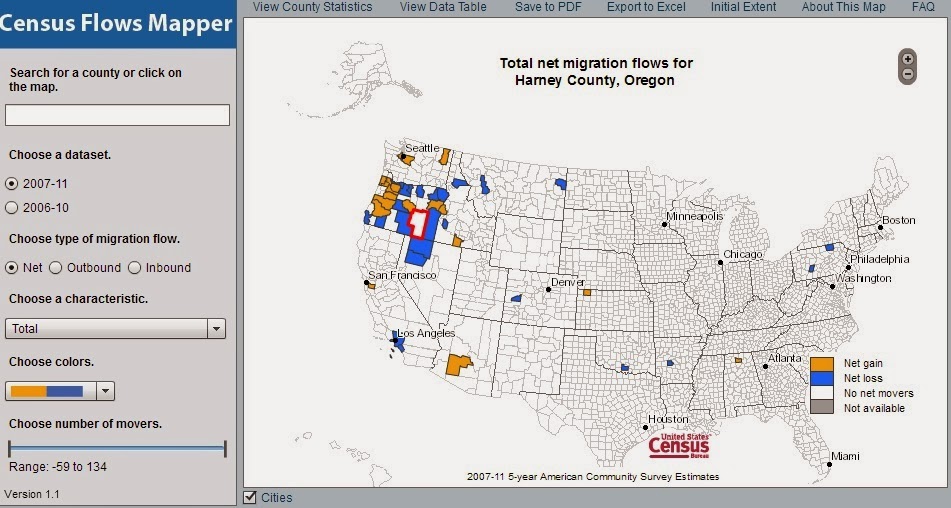 Blog IDEE: Movimientos migratorios en los condados de los Estados Unidos